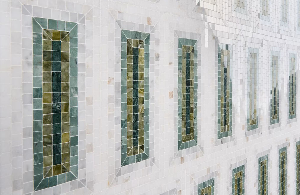 Imogen Micro Mosaic: Iconic Shapes in Genuine Marble - SS Tile & Stone
